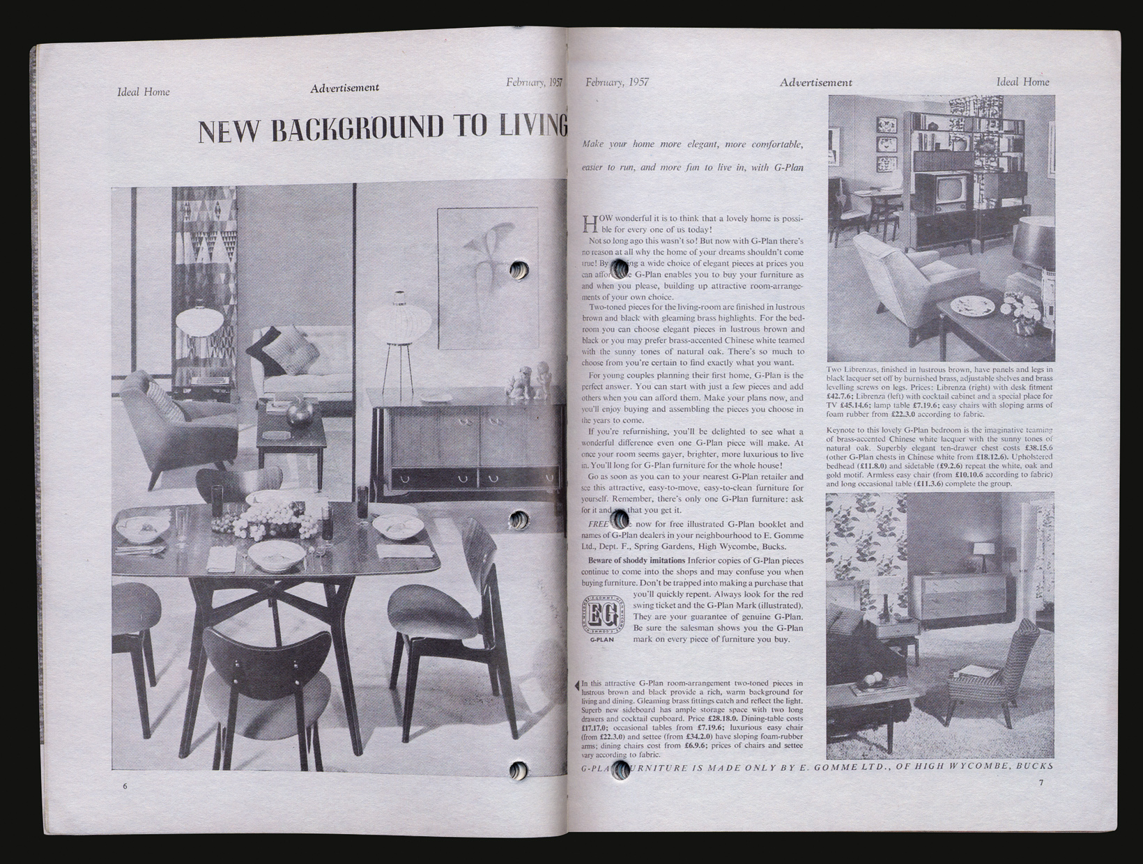 Our Design Heritage - G Plan